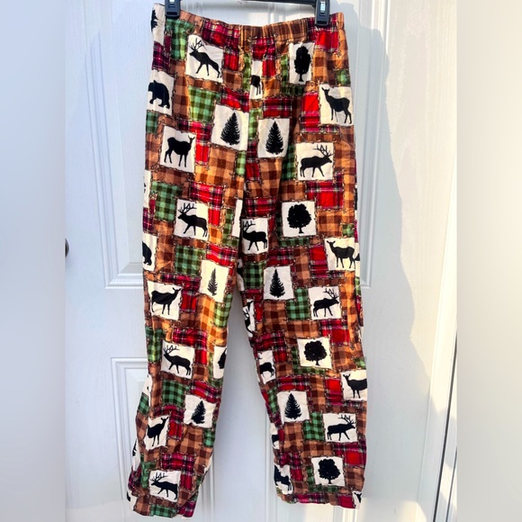 Hand Crafted | Intimates & Sleepwear | Patchwork Forest Flannel Pajama ...